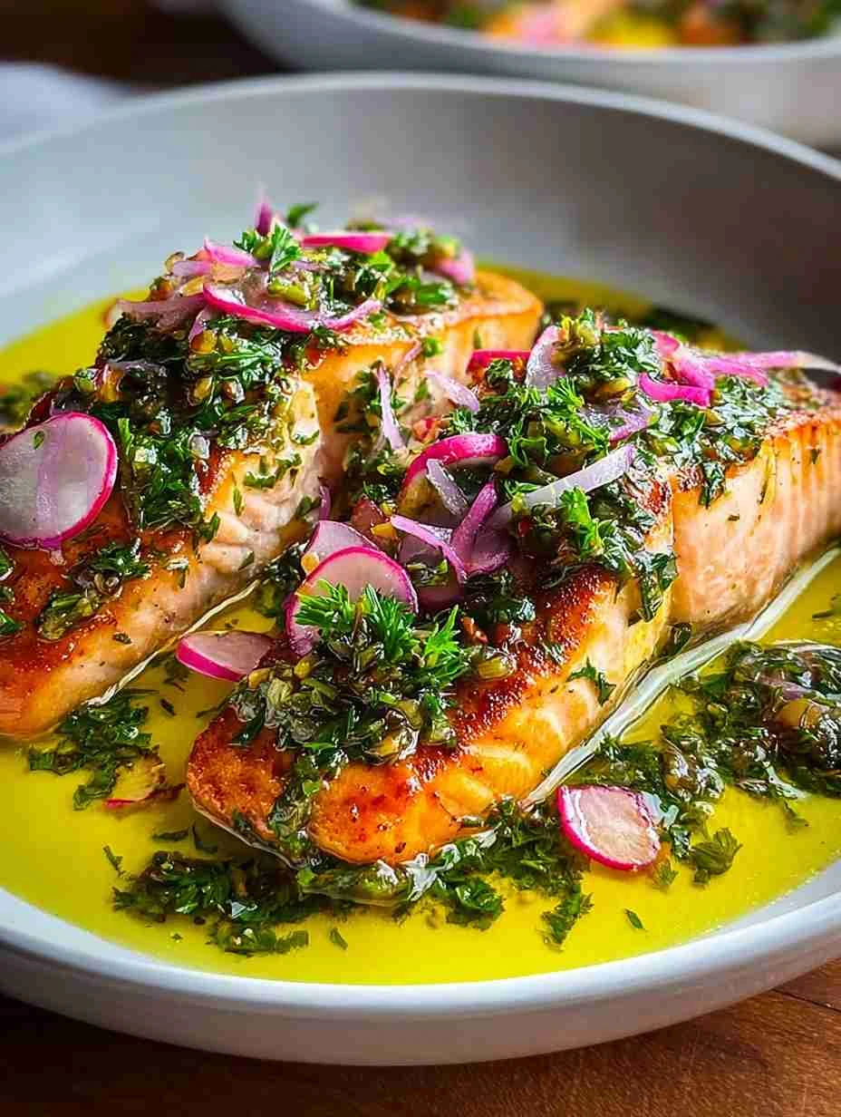 Slow Roasted Salmon with Citrus Salsa Verde: An Amazing Ultimate Recipe