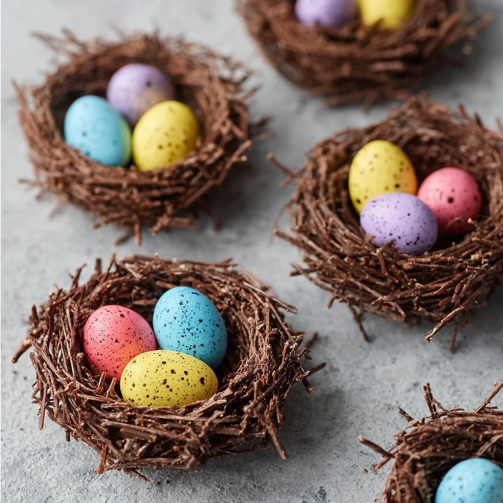 Easy Four Ingredient No-Bake Easter Nests